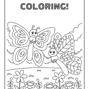Spring Color Activity Page, Classroom Activity Sheet Kindergarten ...