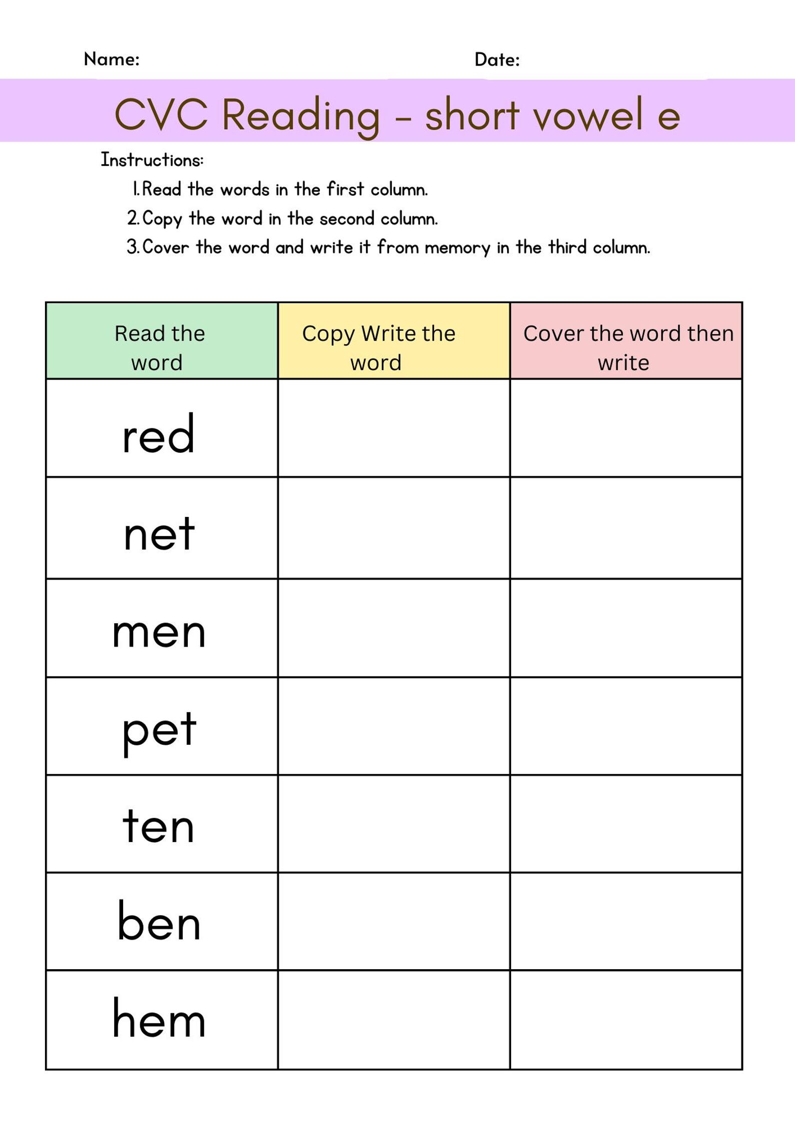 Phonics 3 Letter Word Cards, Phonics Mat, Phonics Notebook, Phonics ...