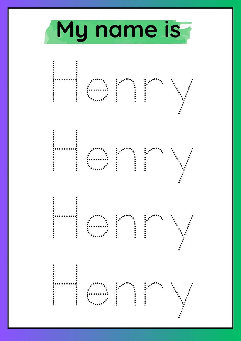 Editable Name Tracing Mats: Personalized Learning, Preschool ...