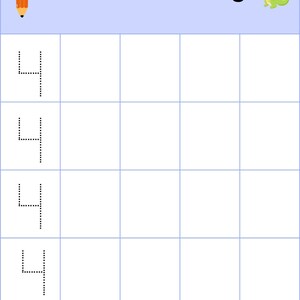 Number Writing Practice Sheets, Kids Number Tracing, Preschool Number ...