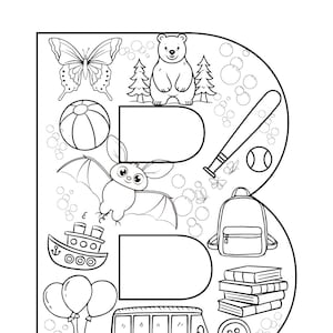 Phonics Alphabet Coloring Initial Sound Coloring Pictures Preschool ...