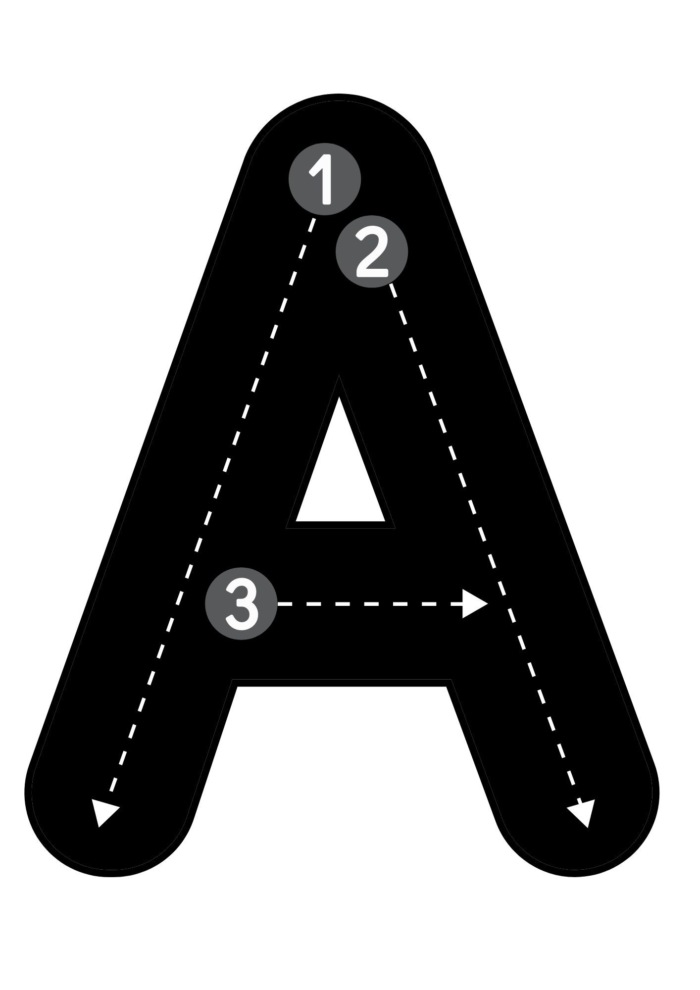 Vehicle Alphabet Tracing Set, Road Tracing Alphabet, Phonics Worksheets ...