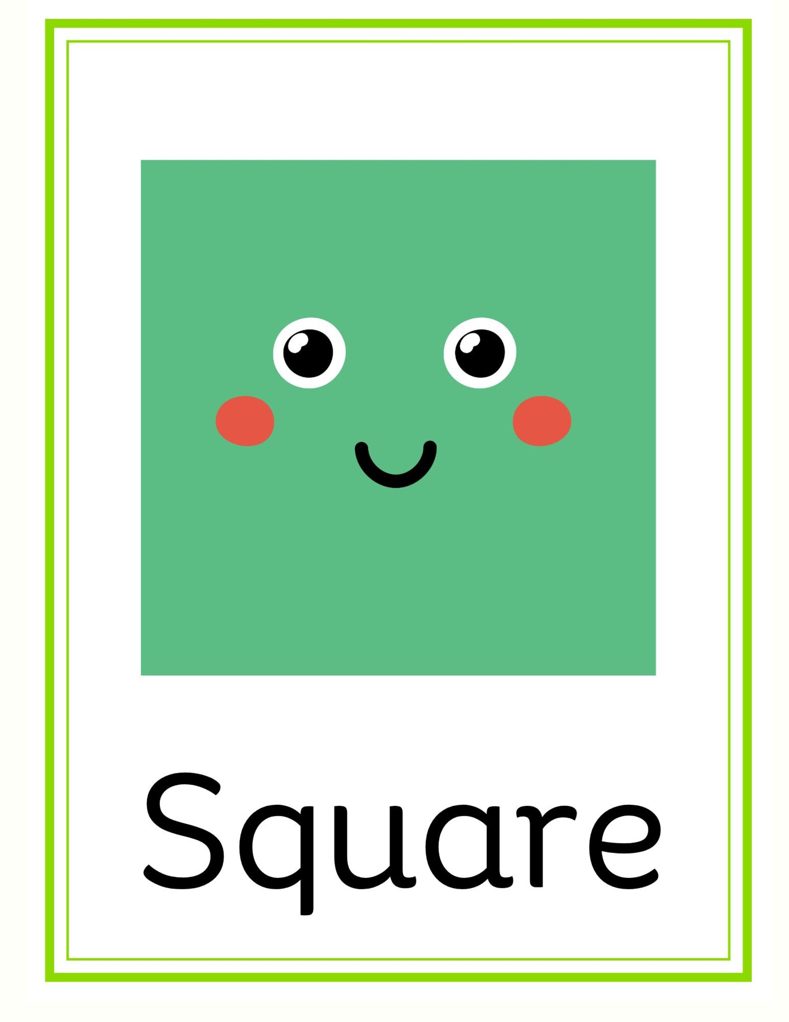 Colorful 2D Shapes Flashcards, 2D Shapes Display and Teaching ...