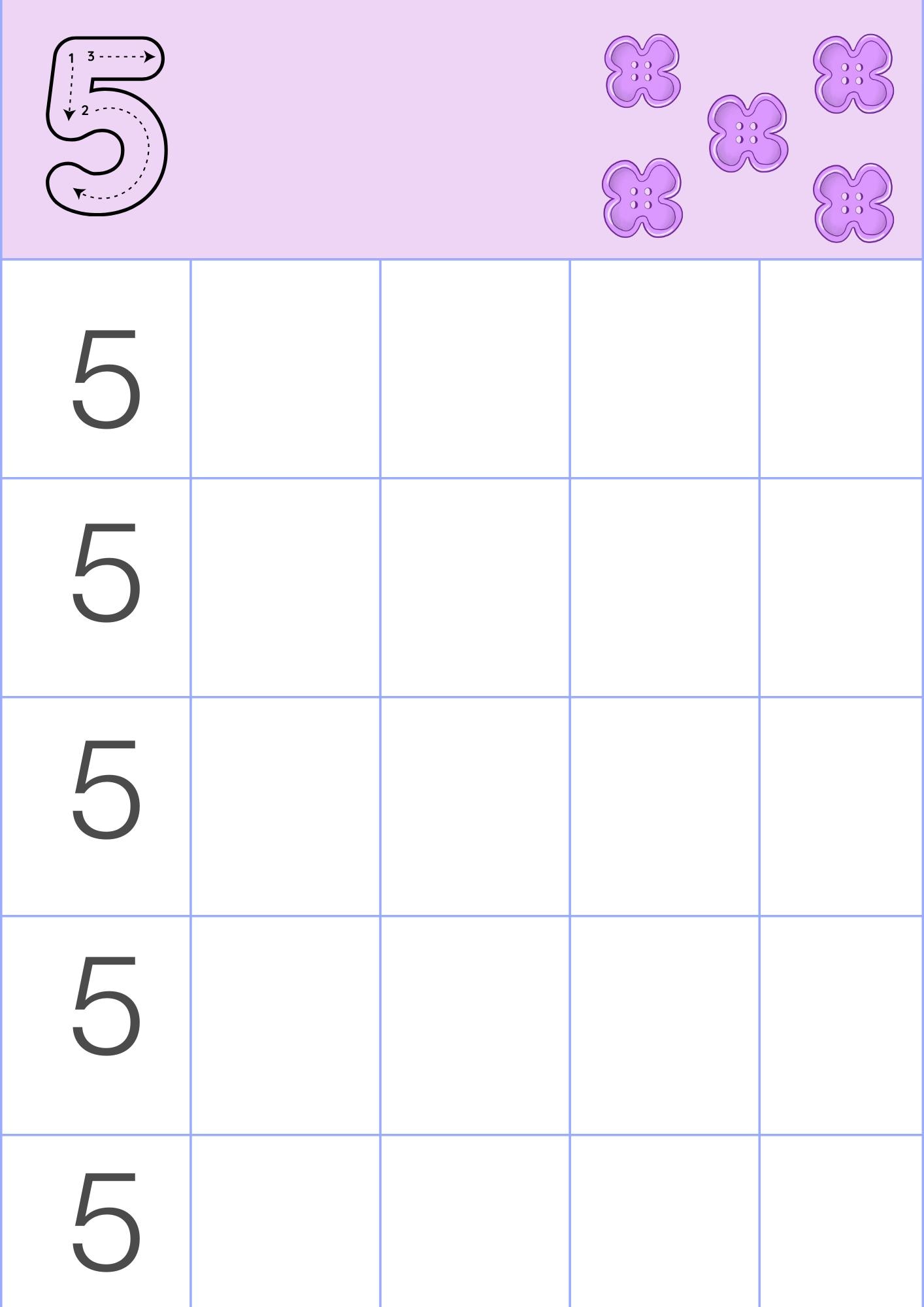 Number Writing Sheets, Number Tracing Sheets, Pre-school Number ...