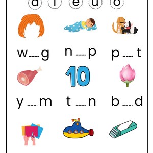 Phonics CVC Words Middle Sound Worksheets | 10 Pages of Vowel Sound ...