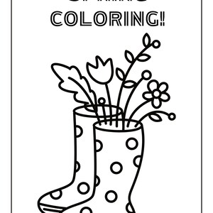Spring Color Activity Page, Classroom Activity Sheet Kindergarten ...