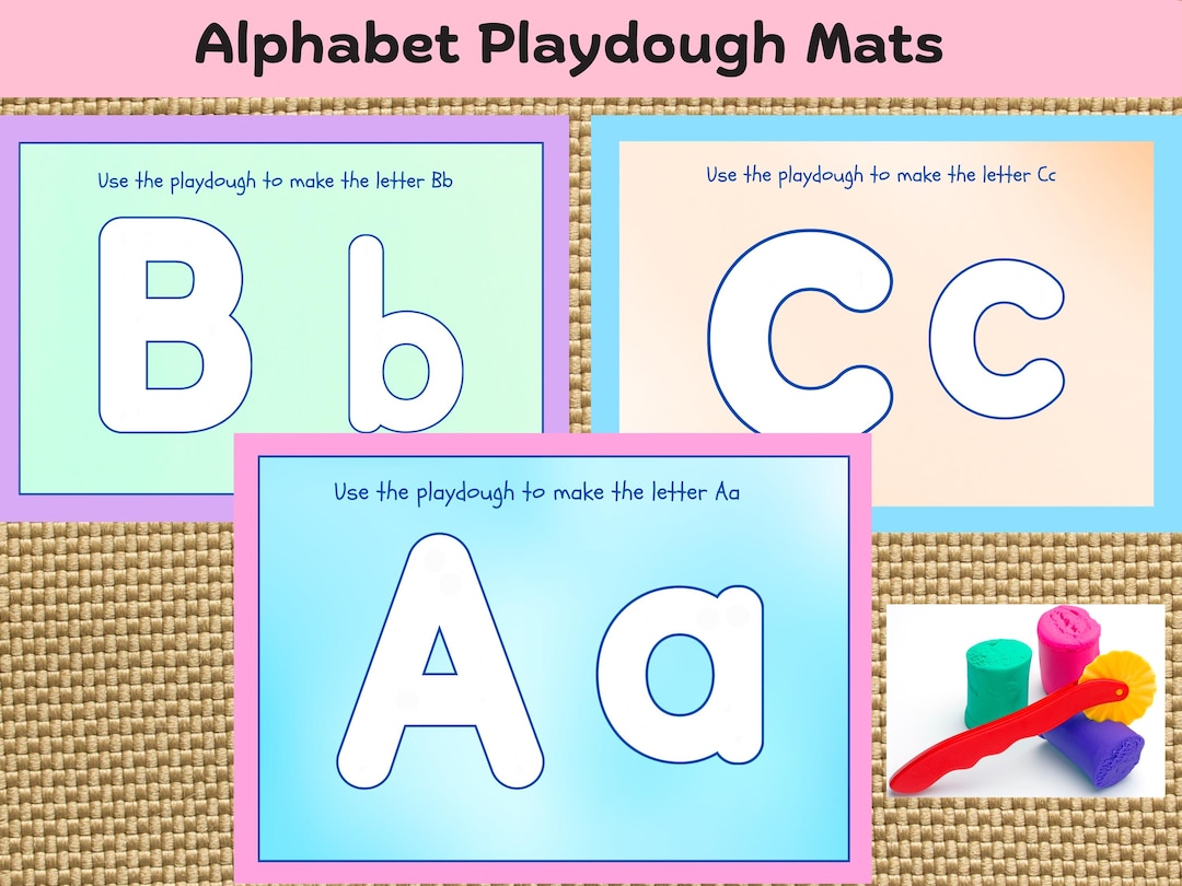 Playdough Mats, Phonics Alphabet, Letter Tracing, ABC Activity ...