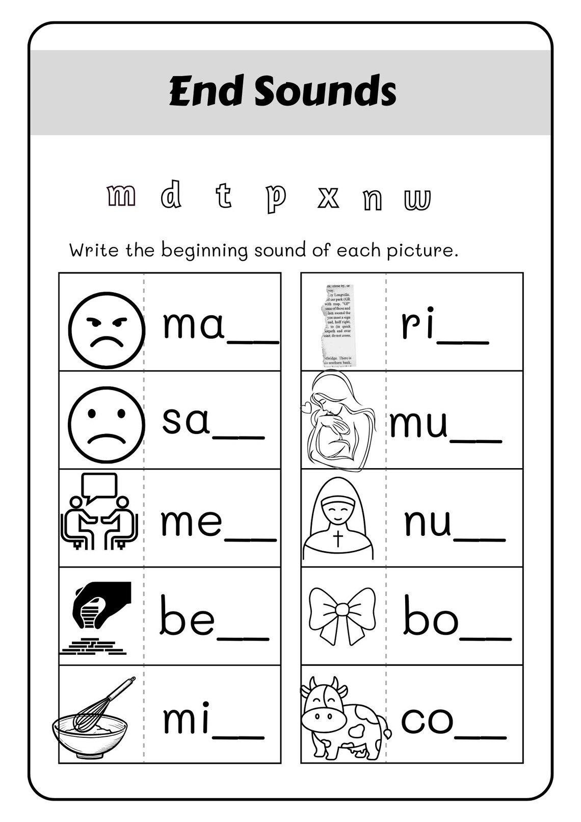 EYFS Phonics, CVC Words Worksheets Printable, Learn to Read, Phonics ...