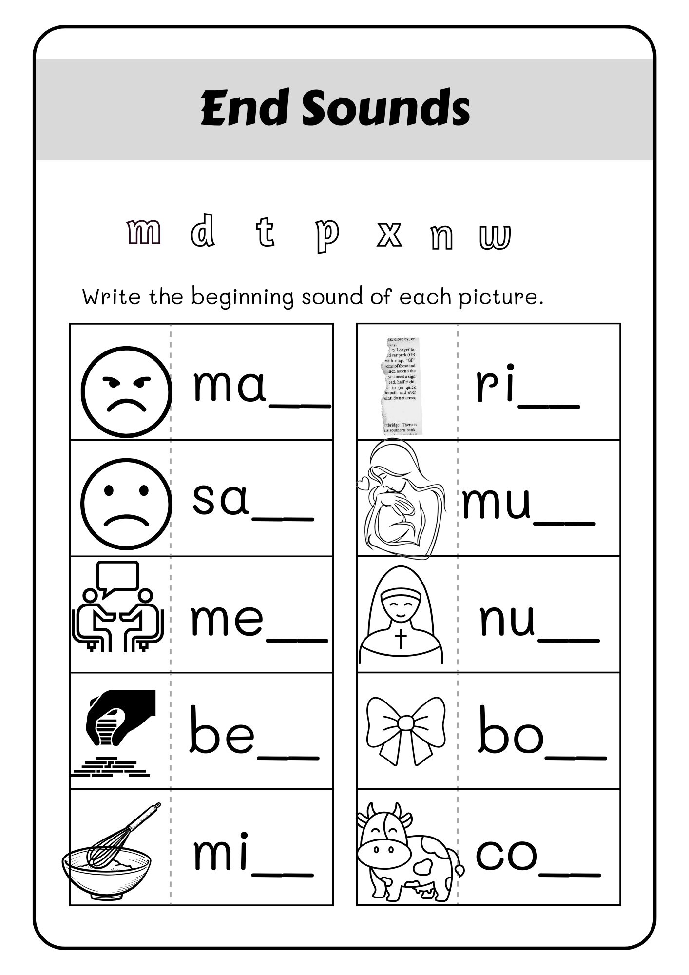 EYFS Phonics, CVC Words Worksheets Printable, Learn to Read, Phonics ...