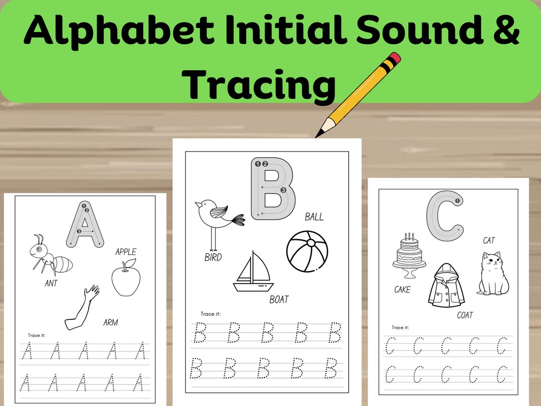 Alphabet Tracing Sheets, Initial Sound Worksheets, Phonics Worksheets ...