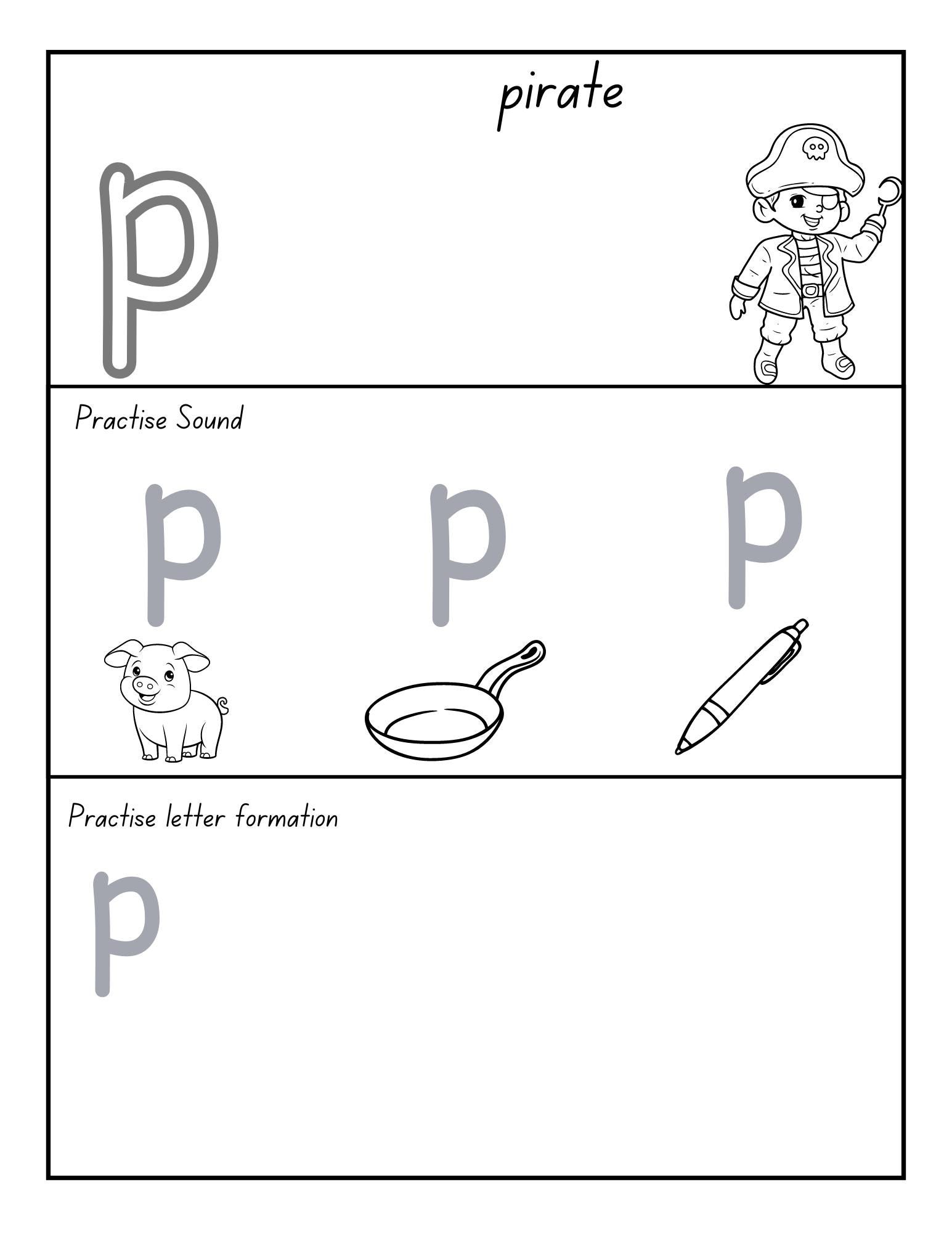 Phonics Letter Practice Phonics Worksheets for Kids Letter Formation ...