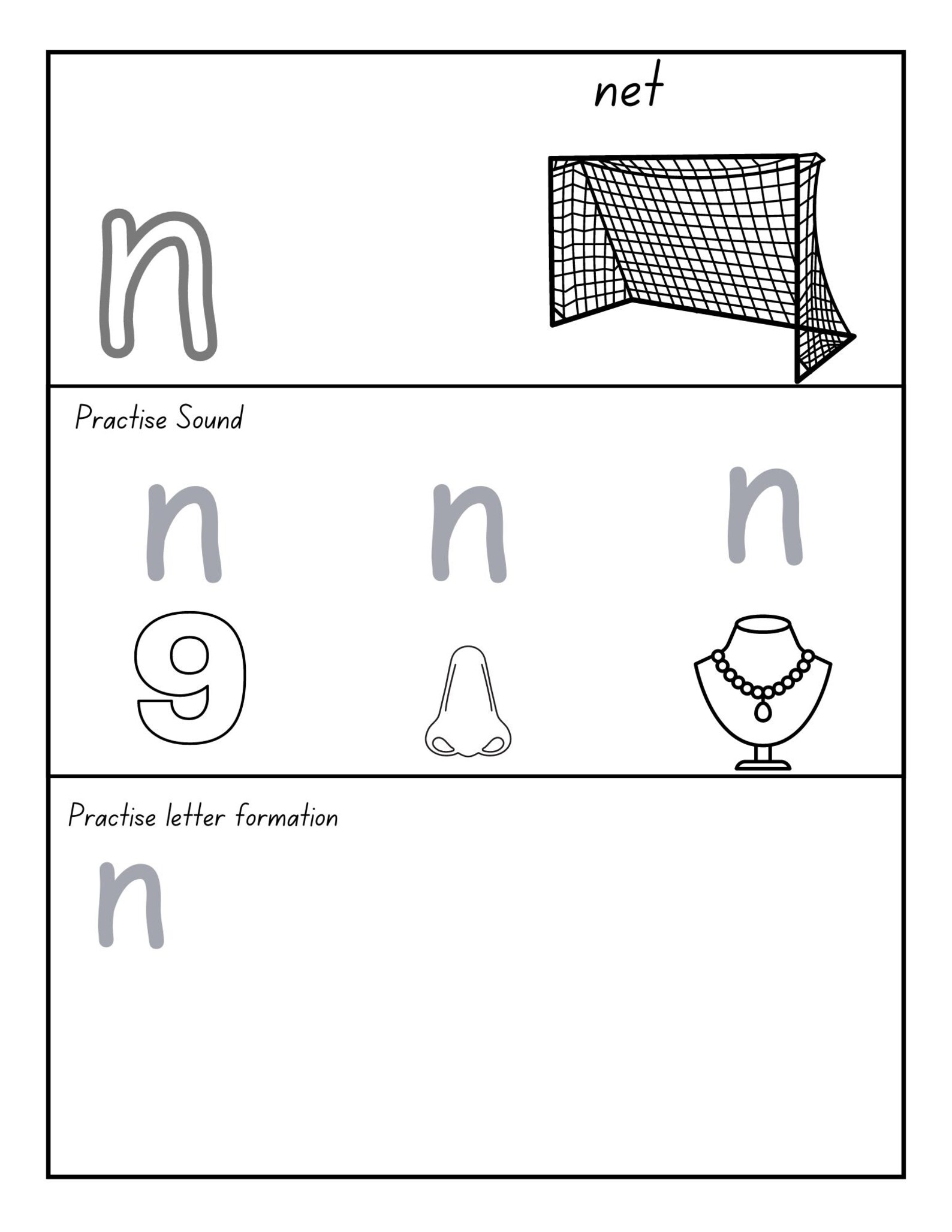 Phonics Letter Practice Phonics Worksheets for Kids Letter Formation ...
