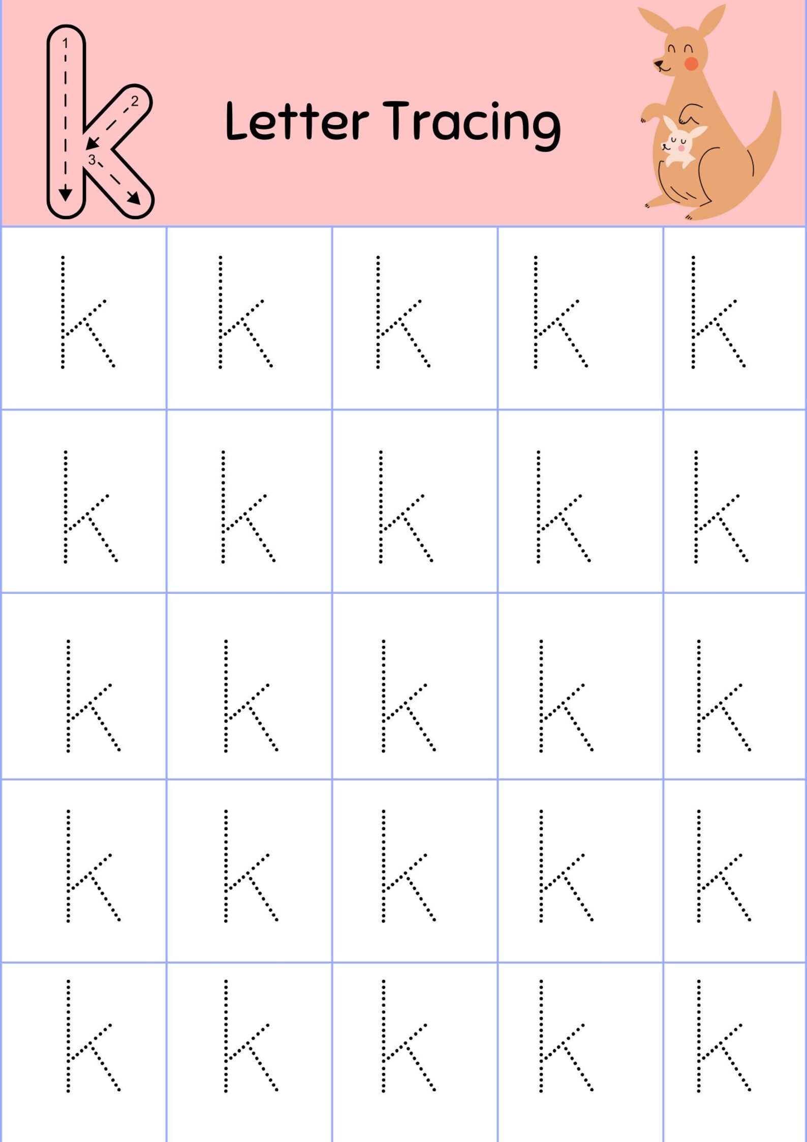 Phonics Lowercase Alphabet Tracing Sheets Kids Educational Tracing ...