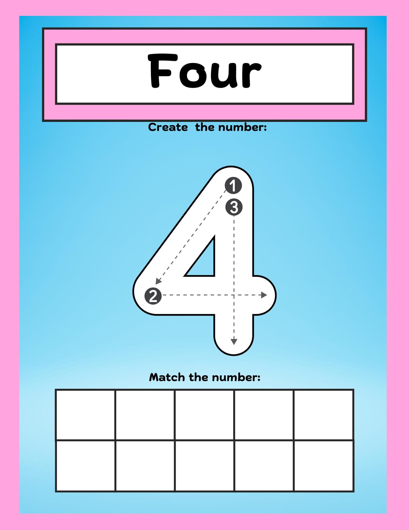 Playdough Mats, Ten Frame Number Sheets, Preschool Playdough Mats ...