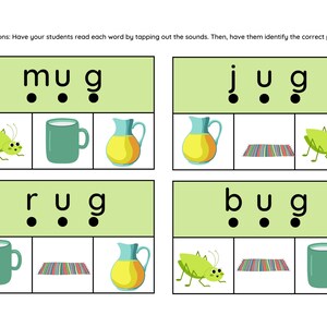 CVC Words Flash Cards Printable, CVC Words With Sound Buttons,learn to ...