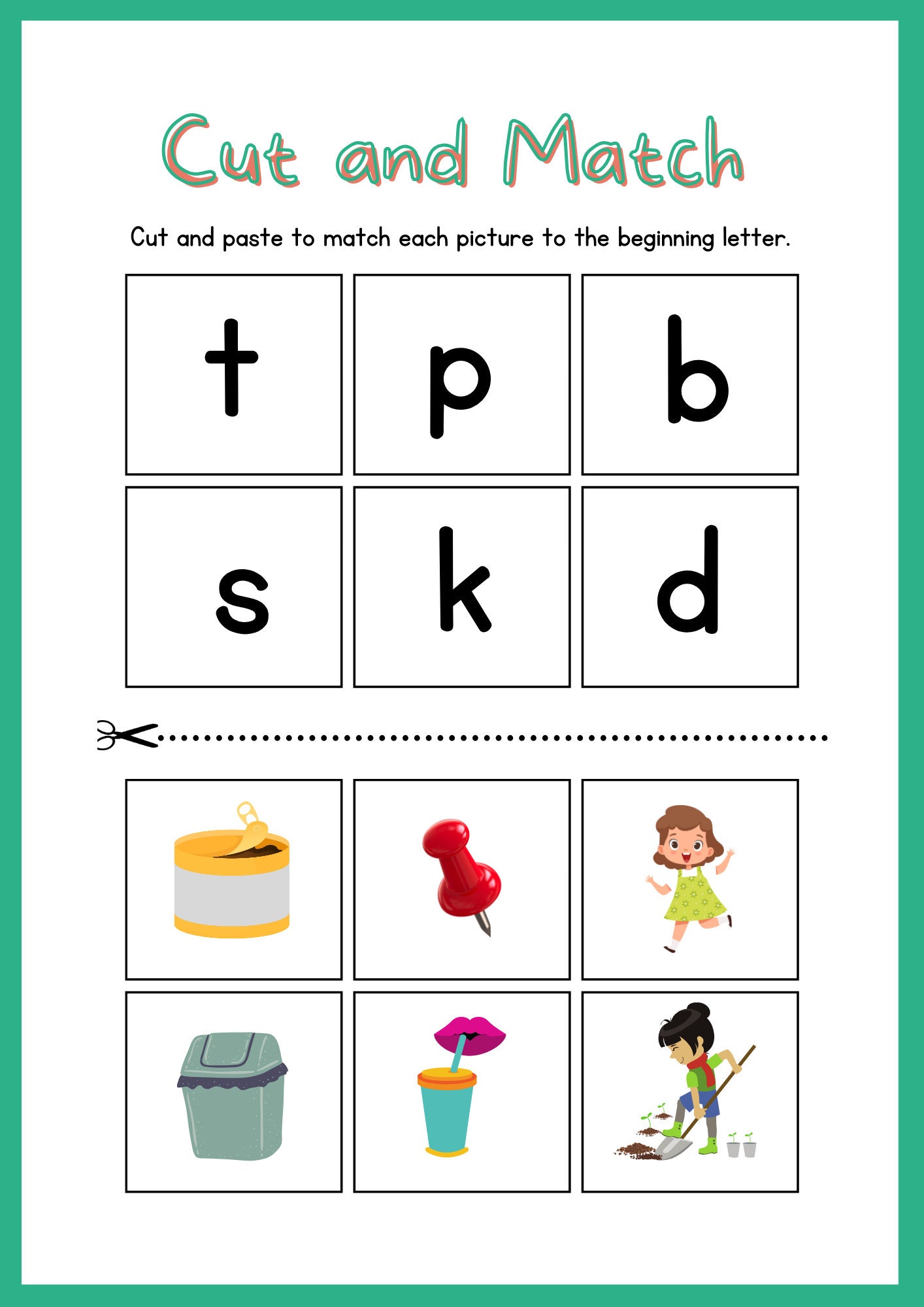 Preschool Alphabet Letter Sounds, Beginning Sound, Phonics Activities ...