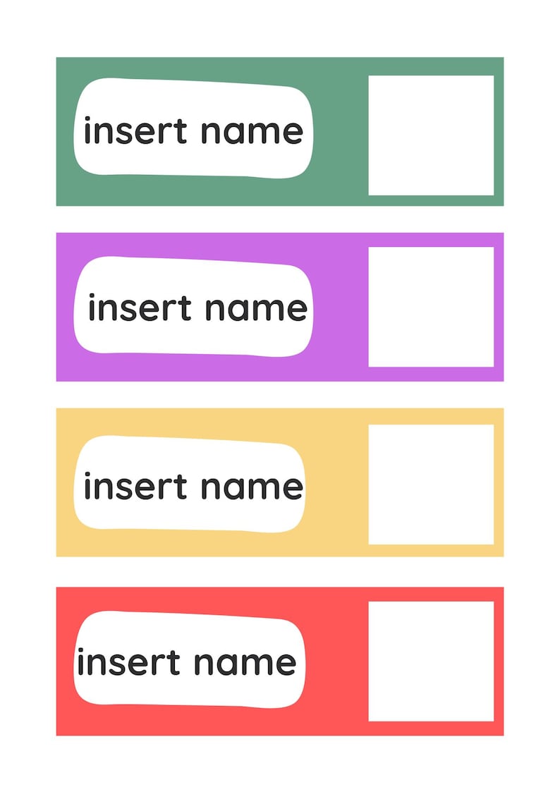 Printable Student Name & Photo Labels: Editable Classroom Organization ...