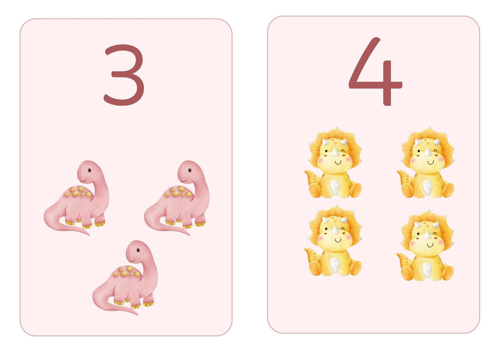 Number Flashcards, Number Recognition Cards, Kids Counting Flashcards ...