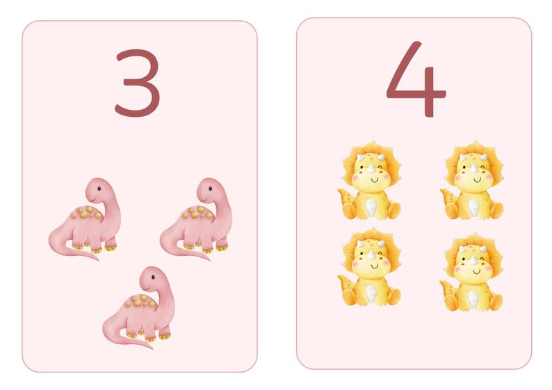 Number Flashcards, Number Recognition Cards, Kids Counting Flashcards ...