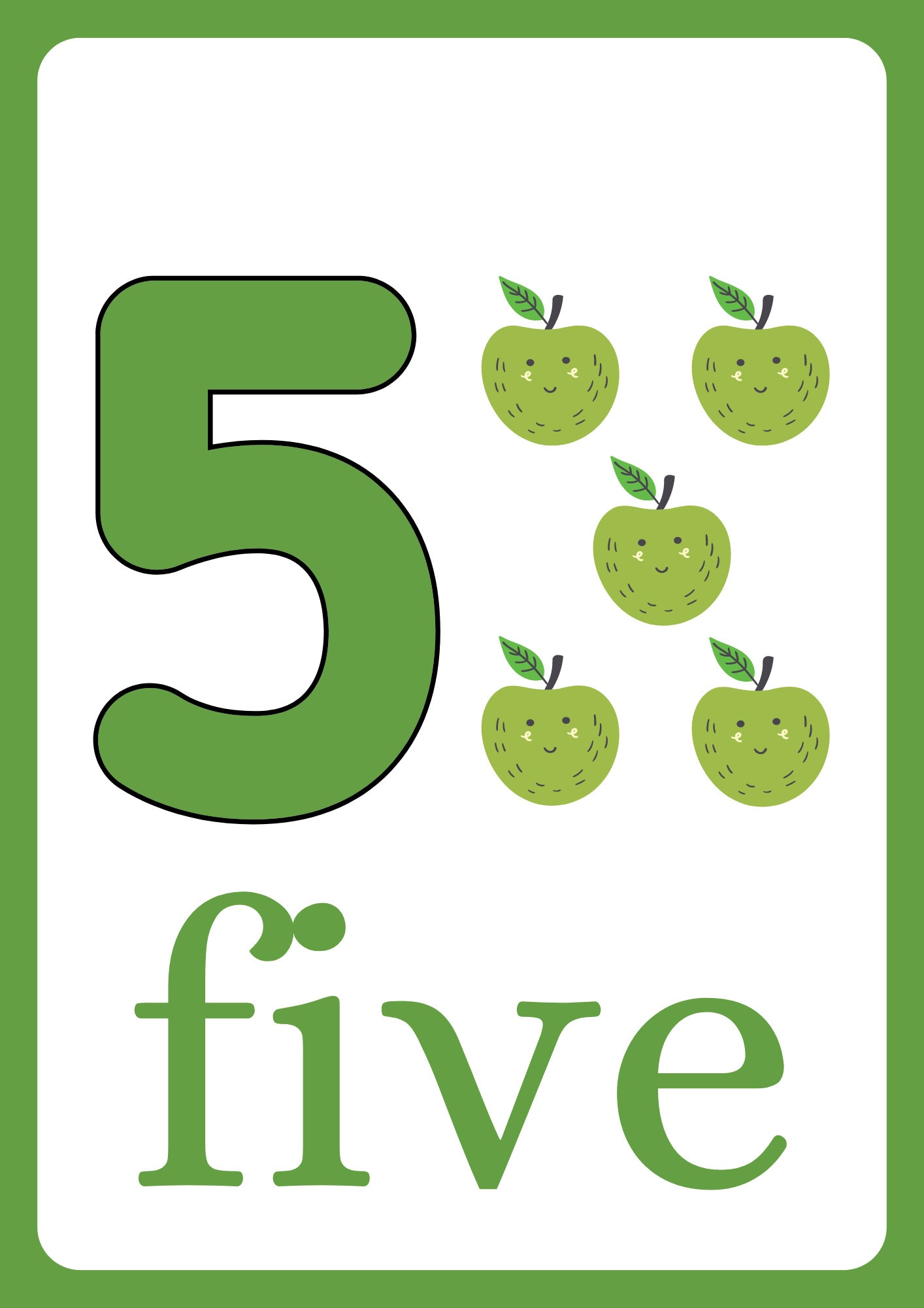 Fruit Number Flashcards 1-10: Preschool Counting Activity (instant ...
