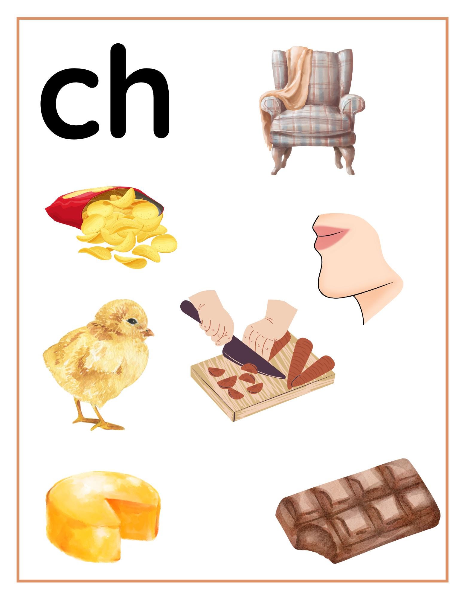 Printable Phonics Cards, Digraph for Kindergarten, Kids Homeschool ...