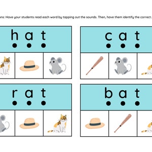 CVC Words Flash Cards Printable, CVC Words With Sound Buttons,learn to ...