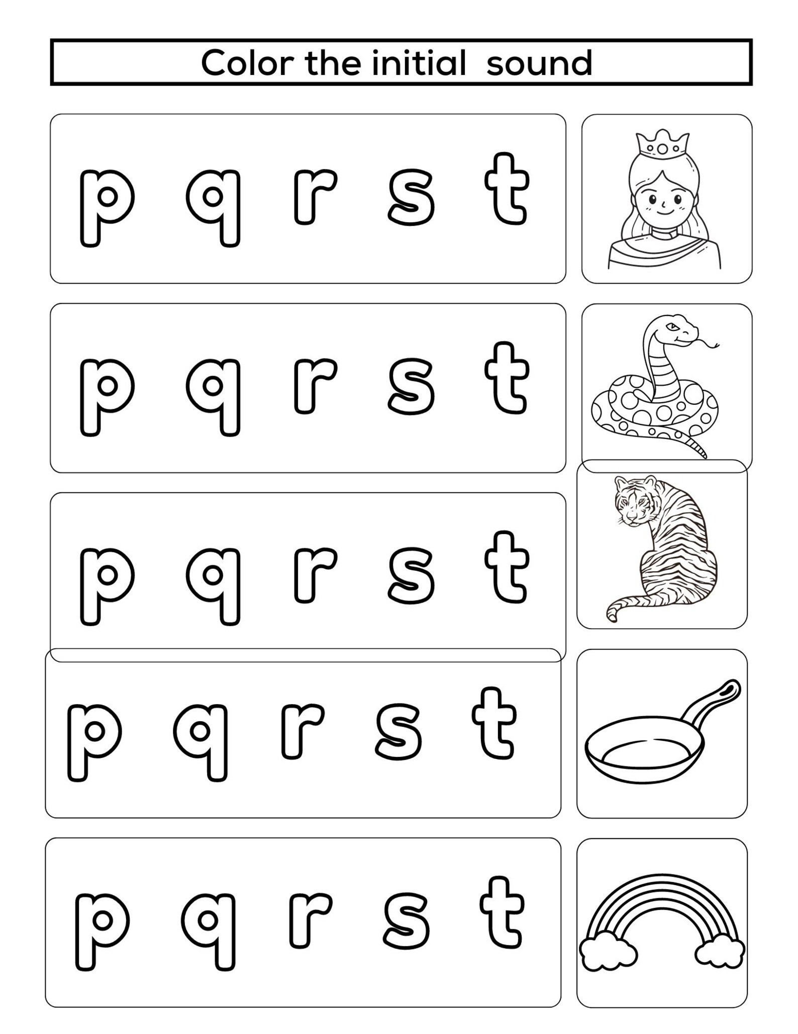 Beginning Sounds Worksheets | Phonics Worksheets for Kids |preschool ...