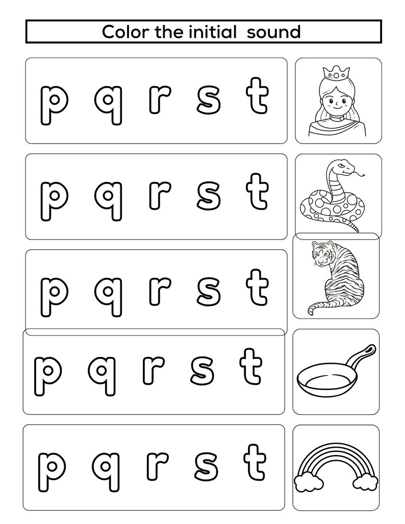 Beginning Sounds Worksheets | Phonics Worksheets for Kids |preschool ...