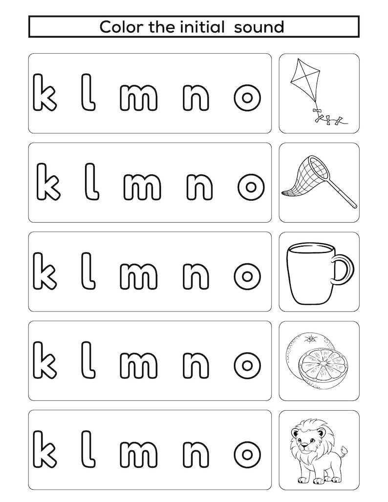 Beginning Sounds Worksheets | Phonics Worksheets for Kids |preschool ...