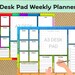 Desk Pad Planner, A3 Weekly Planner, Printable Weekly Schedule ...