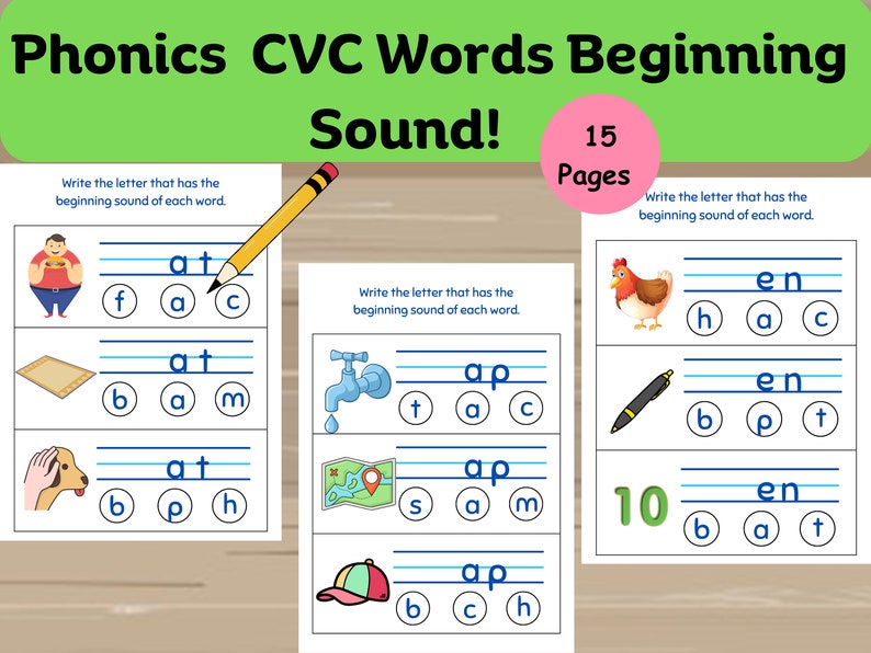 Family CVC Words, Phonics Initial Sound, CVC Word Reading, Early ...