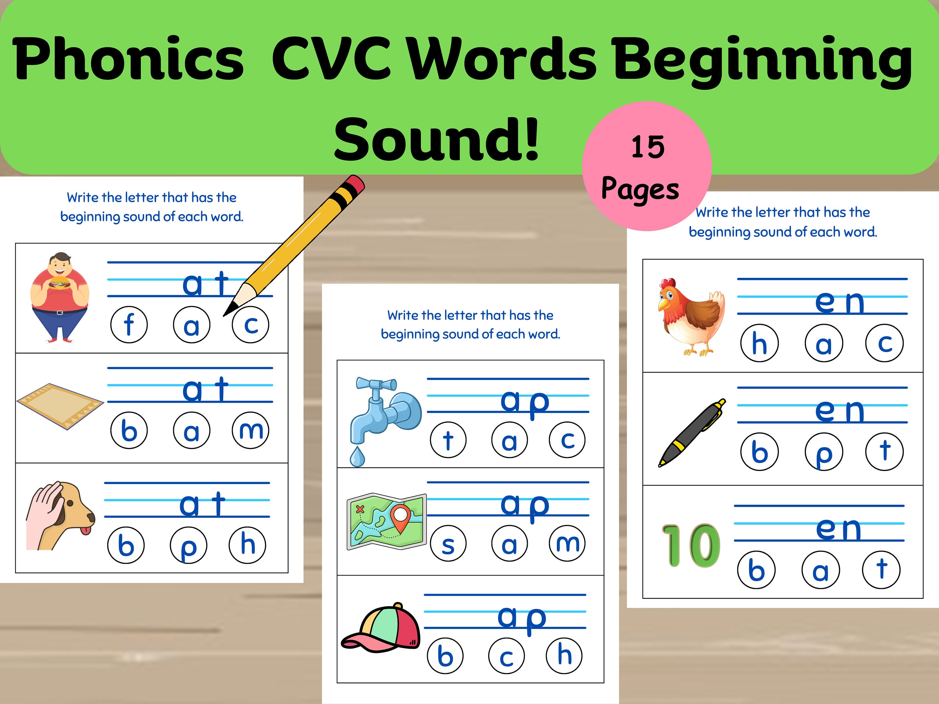 Family CVC Words, Phonics Initial Sound, CVC Word Reading, Early ...