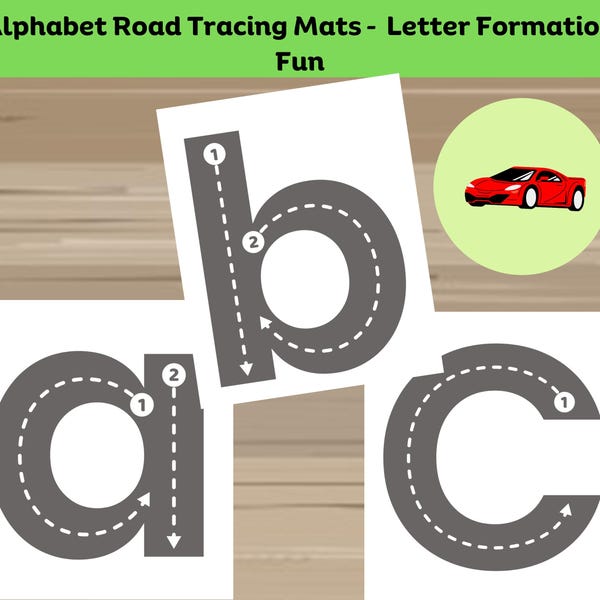 Car Tracing Worksheets - Etsy UK