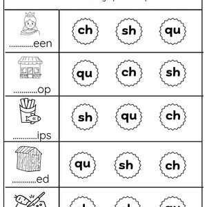 Phonics Digraph Worksheets, Sound Phonics Activities | Printable ...