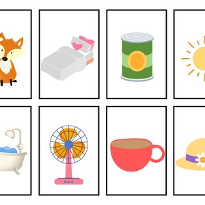 Word Matching Game Phonics Flashcards Learning to Read Homeschool ...