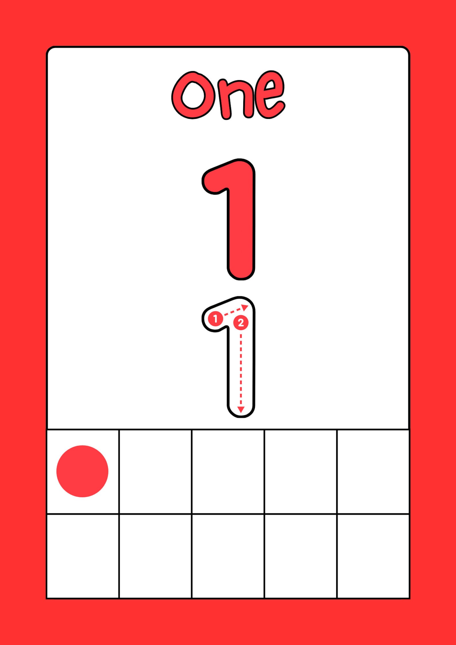 10 Number Frames Flashcards Counting Cards, Ten Frames, Printable ...