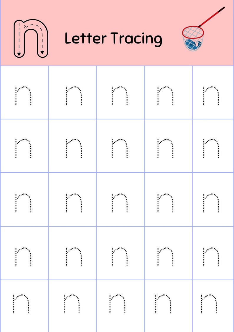 Phonics Lowercase Alphabet Tracing Sheets Kids Educational Tracing ...