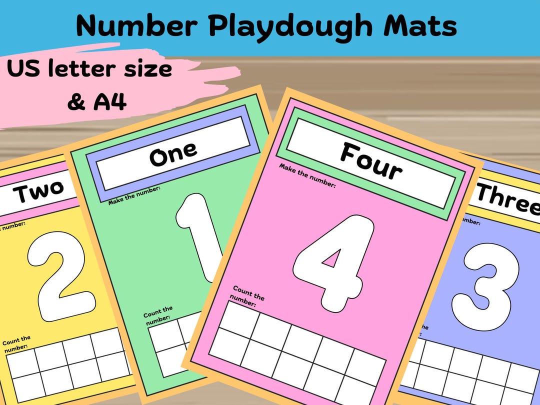 Number Mats, Number Flashcards Ten Frame Flashcards Number Tracing ...