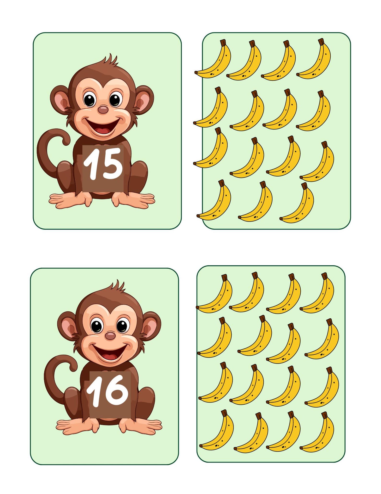 1-20 Number Flashcards, Number Tracing, Number Matching Cards, Pre ...