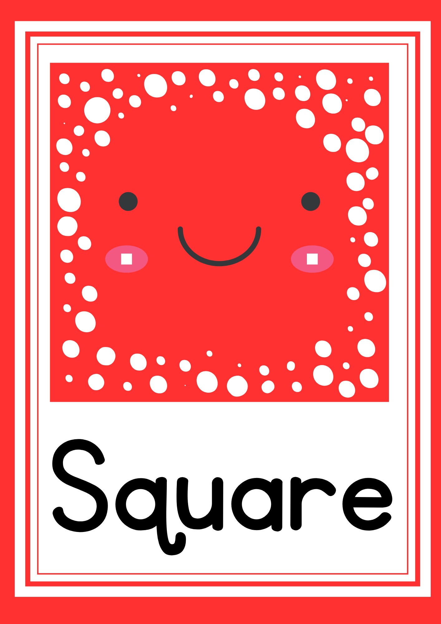 Colorful 2D Shapes Flashcards, 2D Shapes Display and Teaching ...