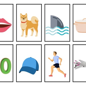 Word Matching Game Phonics Flashcards Learning to Read Homeschool ...