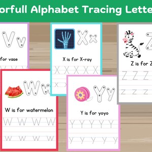 Alphabet Tracing Worksheets for Kids, Kindergarten Alphabet Tracing ...
