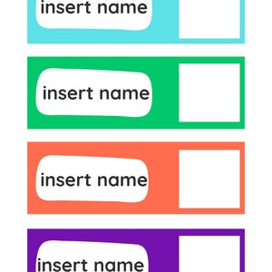 Printable Student Name & Photo Labels: Editable Classroom Organization ...