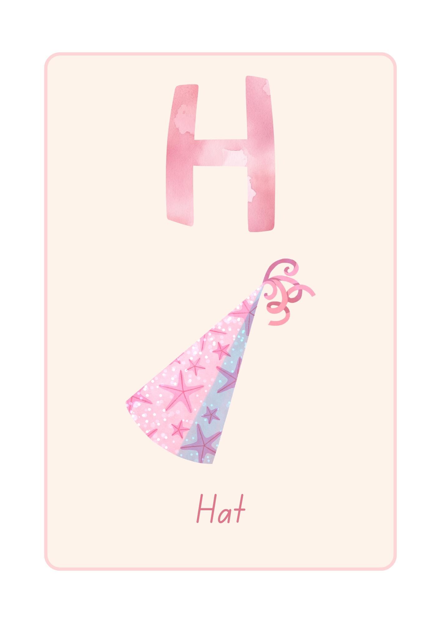 Kids Alphabet Flashcards With Initial Pictures Phonics Learning ...