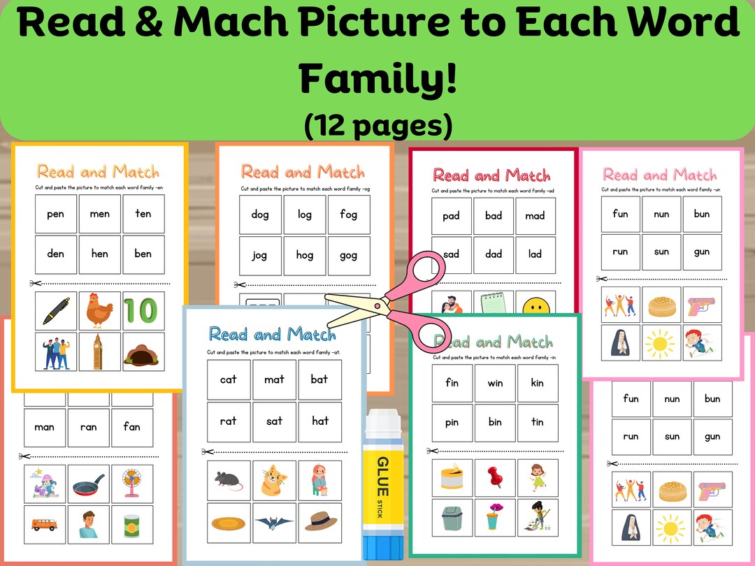Phonics Game Reading Activity Kids Educational Activity Printable Learn ...