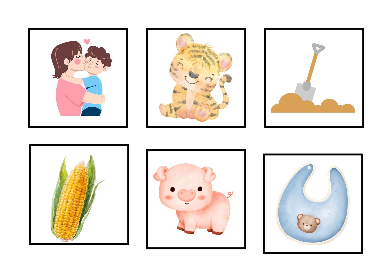 Phonics Matching Game | Reading and Matching Worksheets | Kindergarten ...