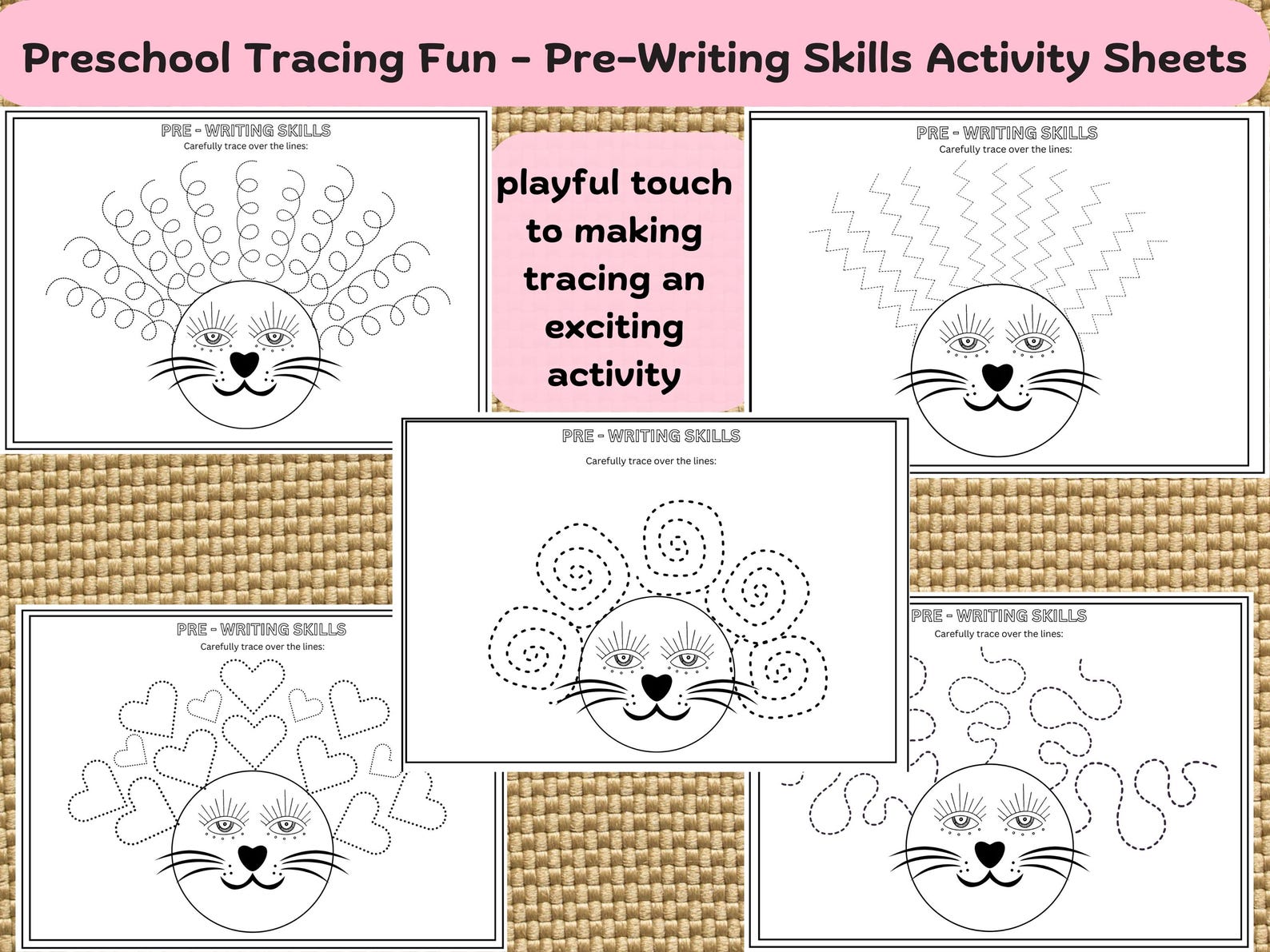 Preschool Tracing, Pre-writing Skills, Educational Activity Book ...