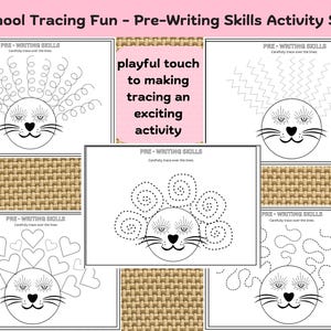 Preschool Tracing, Pre-writing Skills, Educational Activity Book ...