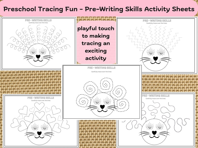 Preschool Tracing, Pre-writing Skills, Educational Activity Book ...