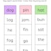 CVC Word Rhyming Sheets: Early Reading Game (PDF Pattern) - Etsy
